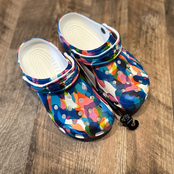 CROCS | Shoes | Crocs Clogs Bubble Block Color On White | Poshmark